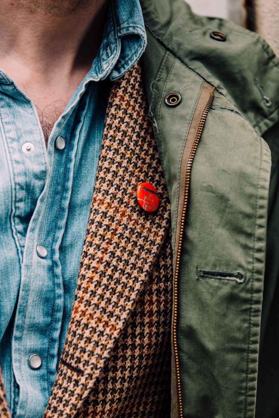 Ciardi jacket in vintage gun-club tweed, from Lafayette Saltiel ...