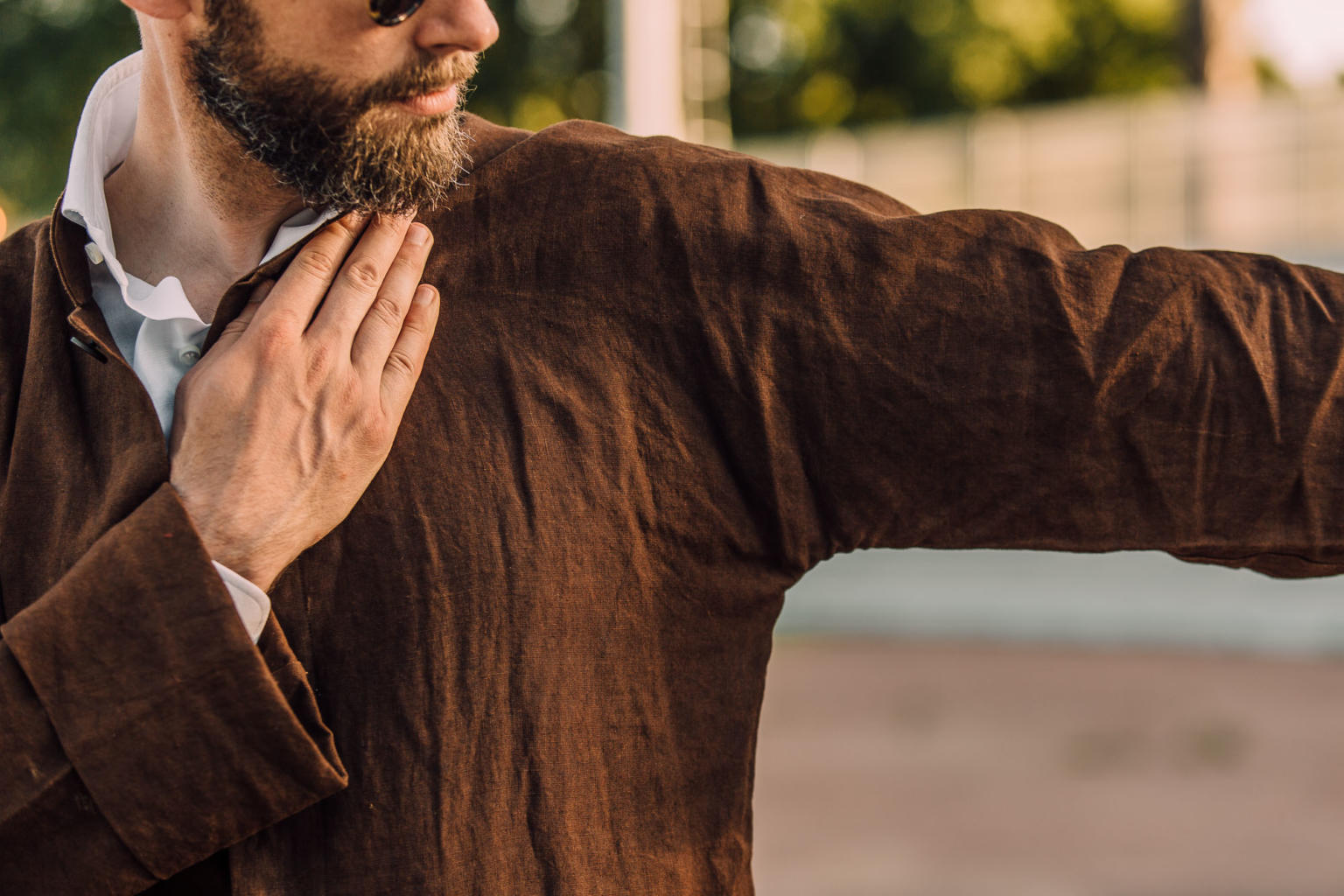 Hand-dyed Mandarin jacket from Prologue – Permanent Style