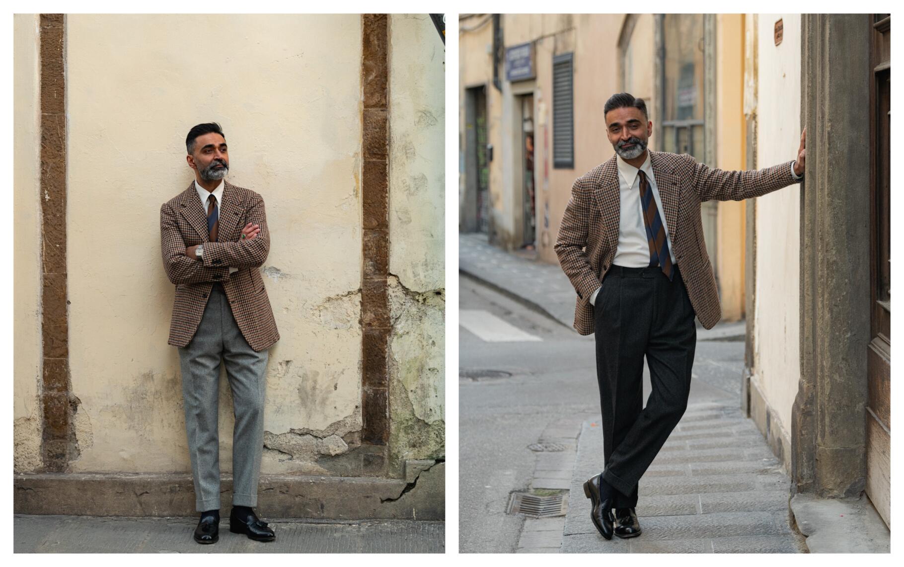 A contrasting view: Mixing dark trousers with light tops – Permanent Style