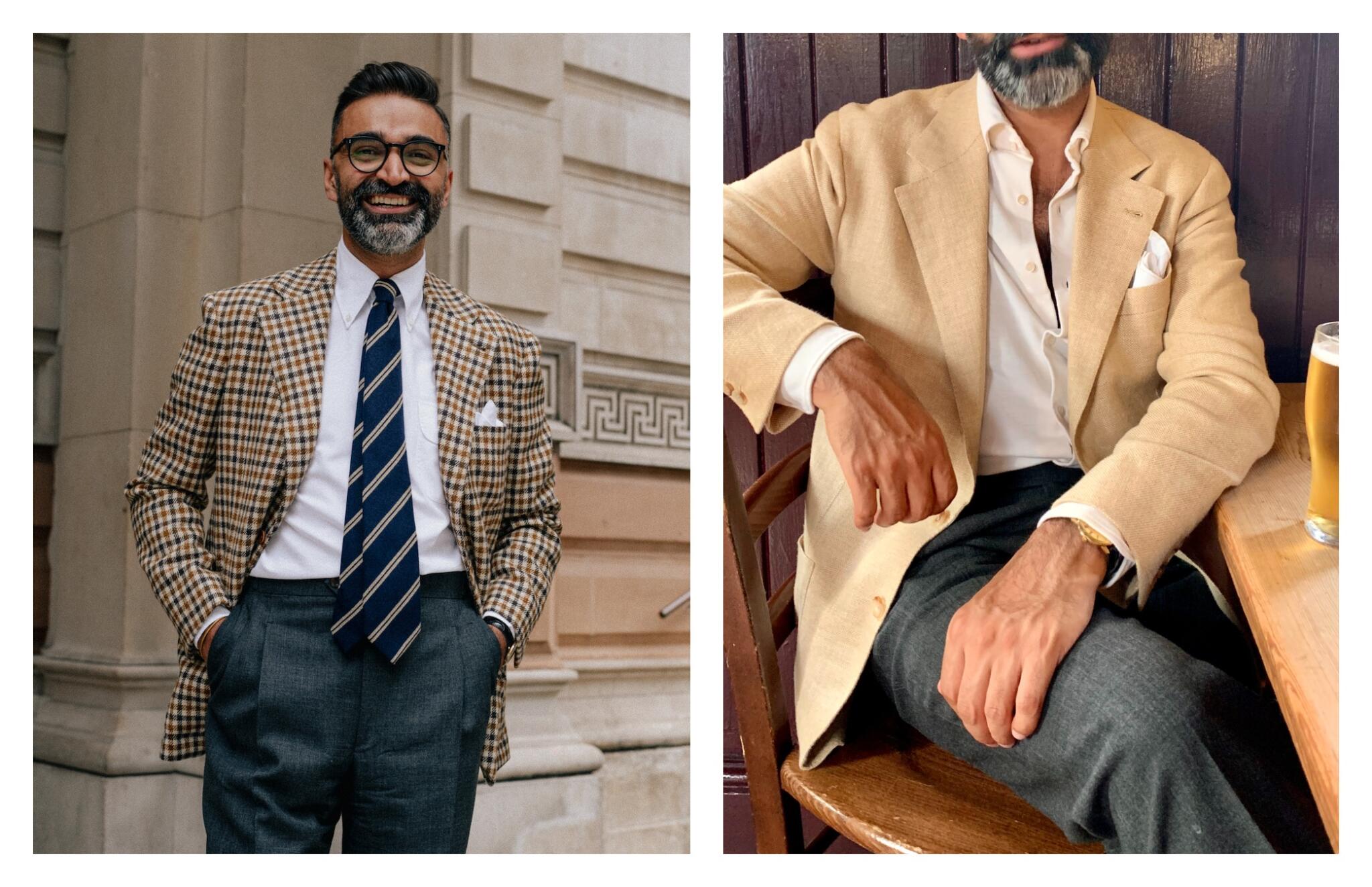 A contrasting view: Mixing dark trousers with light tops – Permanent Style